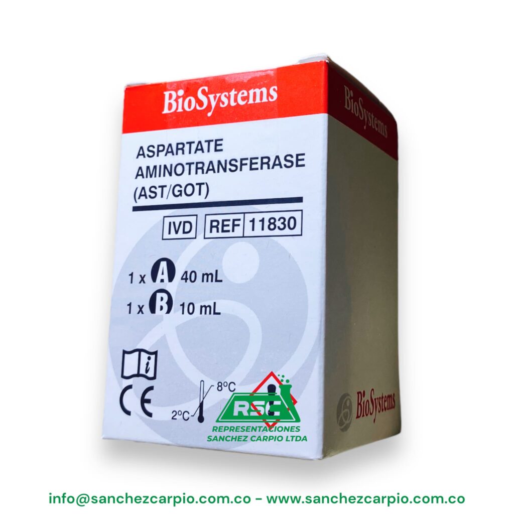 Aspartate Aminotransferasa (AST/GOT) x 50 ml - Biosystems ...